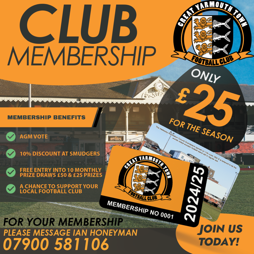 Membership - Great Yarmouth Town FC